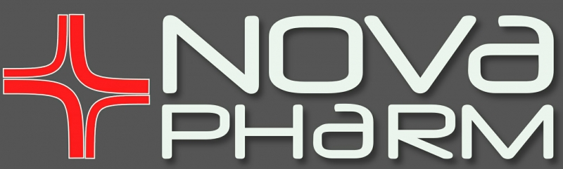 Nova Pharm Logo Gray background – Lynch Medical Supplies